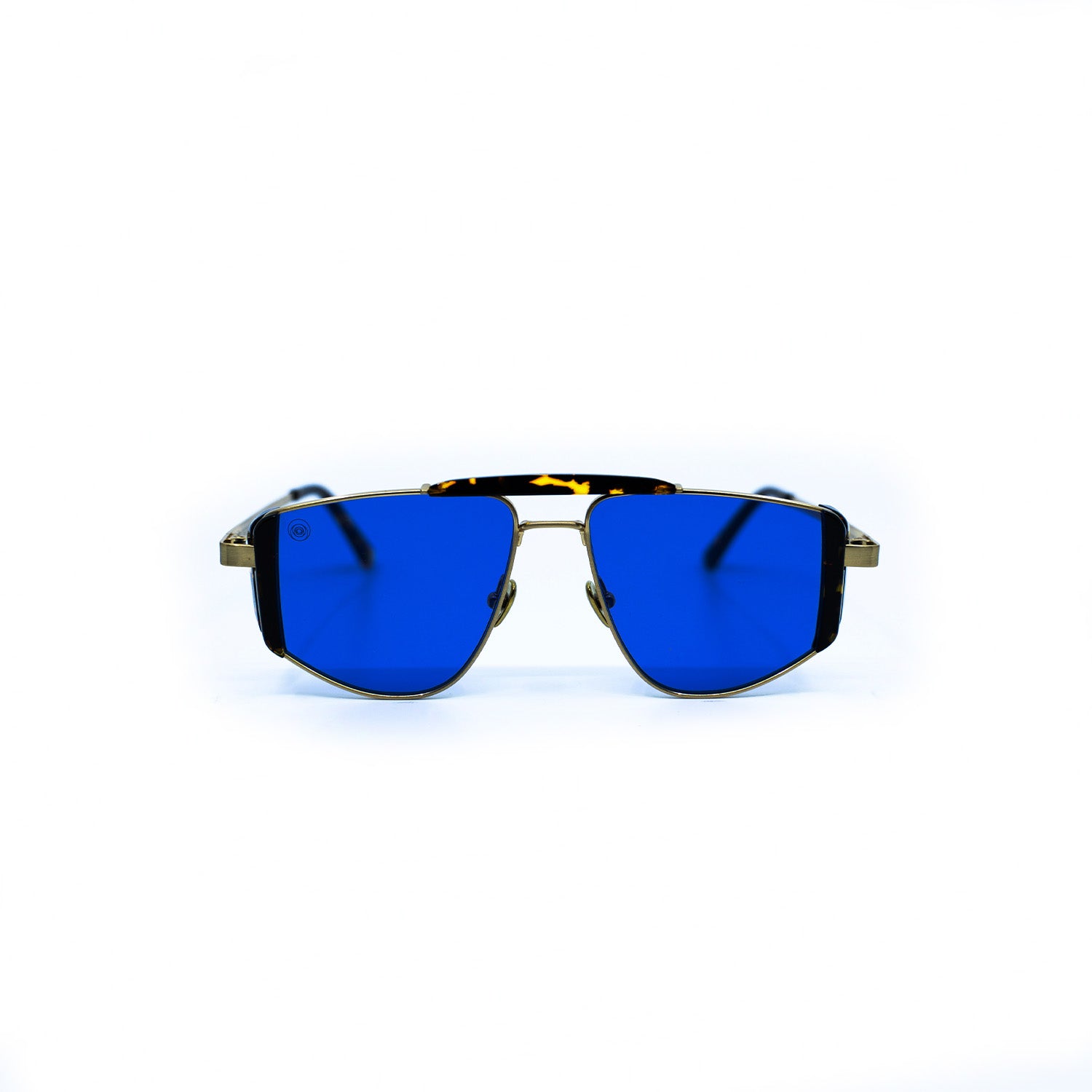 Five-O Sunglasses with Havana Frame & Blue Lens – TAXXON Eyewear